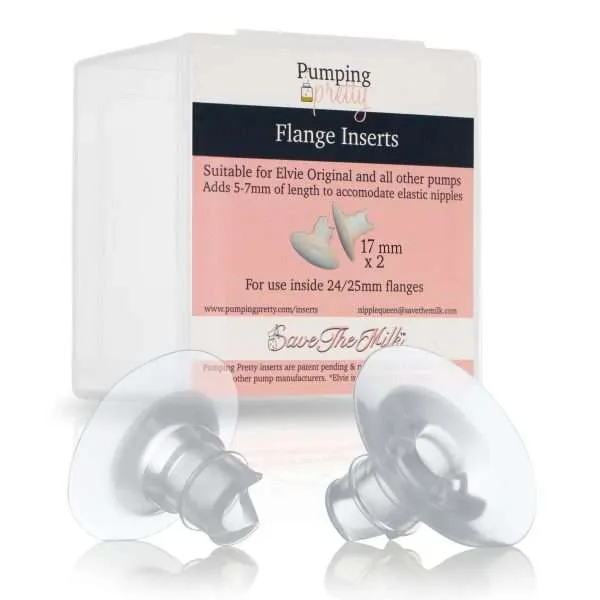 Breast Pump Inserts Flat, Inverted, Elastic Nipples - Save The Milk %Elvie inserts